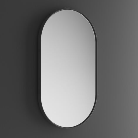 Inda - Miroir Tenno avec cornaline noire mate 52x92cm