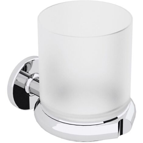 Lineabeta - Sbecà Wandzahnbürstenbecher aus verchromtem/satiniertem Messing