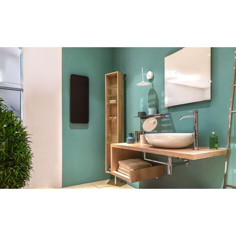 Lineabeta - Elektrische Wandbeheizte Caligo L.29 H.79 cm aus Anthrazitstahl