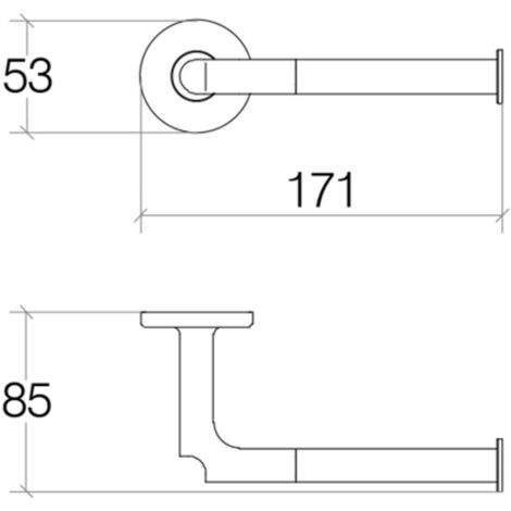 Lineabeta - Sbecà-Rollenhalter aus verchromtem Messing