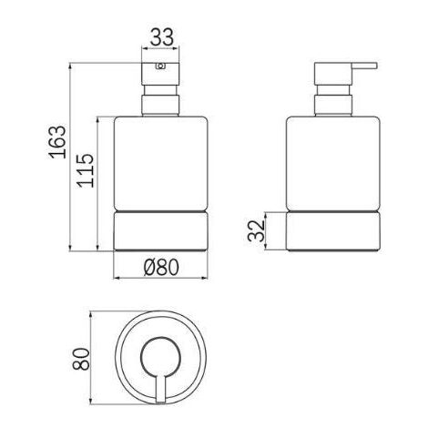 Inda - Mito dosificador de jabón de sobremesa cromo pulido / cristal ...
