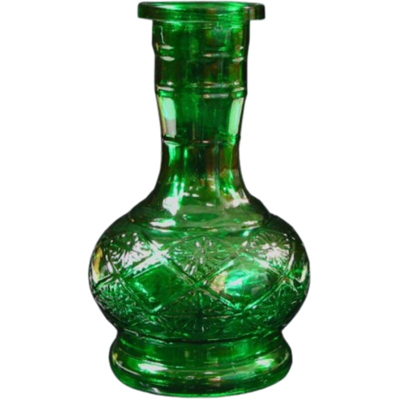 Jarra para cachimba verde, pipa de agua mediana, botella, jarrón para ...
