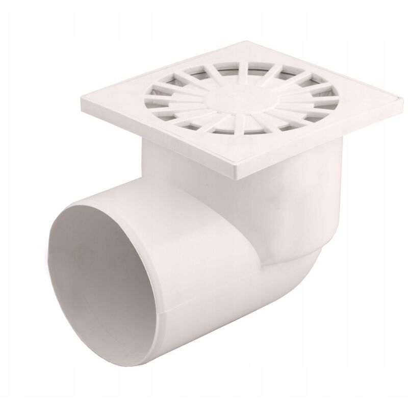 Rejilla de desagüe 15x15cm desagüe LATERAL Ø110 AQUER