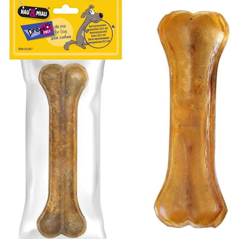 Hueso prensado, manjar natural, masticable para perro, Woof&Miao, 26,5 ...