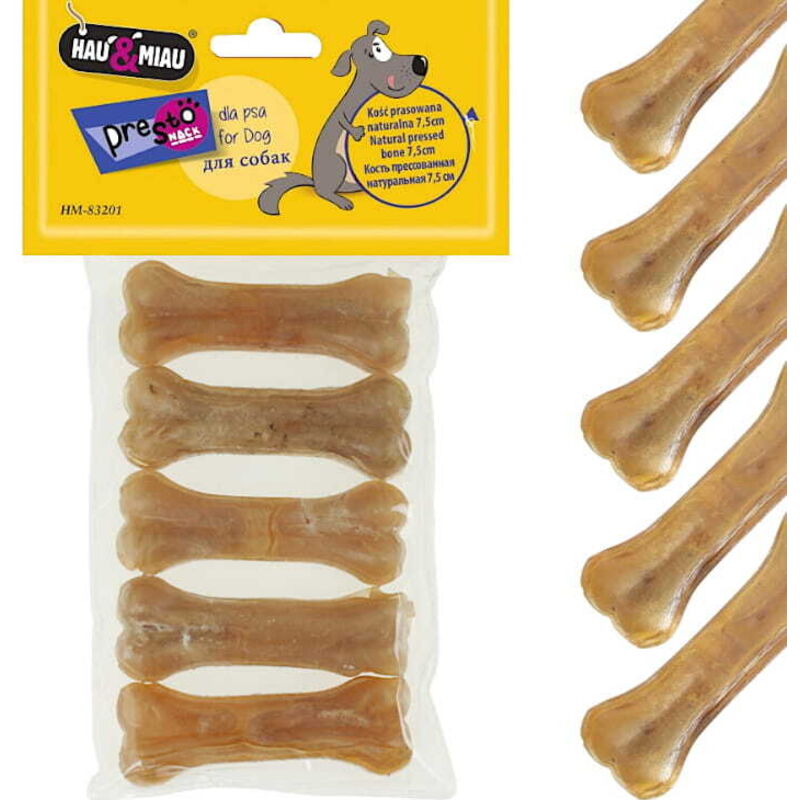 Hueso prensado, manjar natural, masticable para perro, Woof&Miao, 7,5 ...