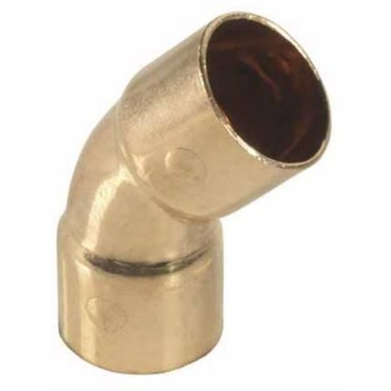 CODO DE COBRE DOBLE PARA SUELO 45 GRADOS 42 MM BESCO