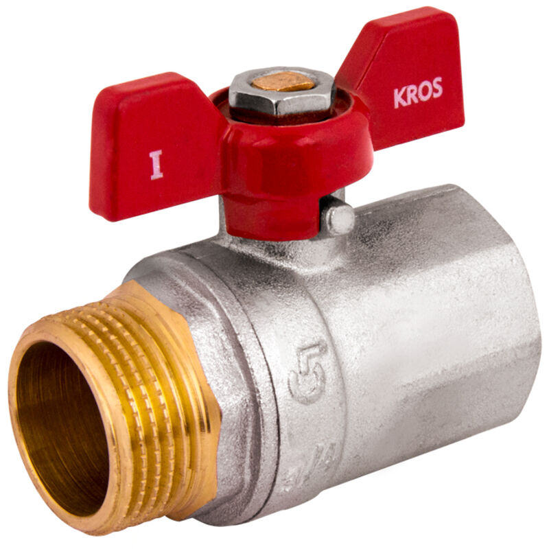 VÁLVULA DE BOLA DE MARIPOSA N/W KROS DN25