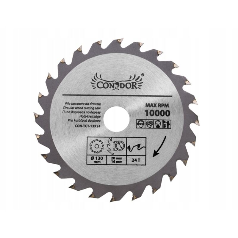 SIERRA CIRCULAR PARA MADERA 130M X 24T