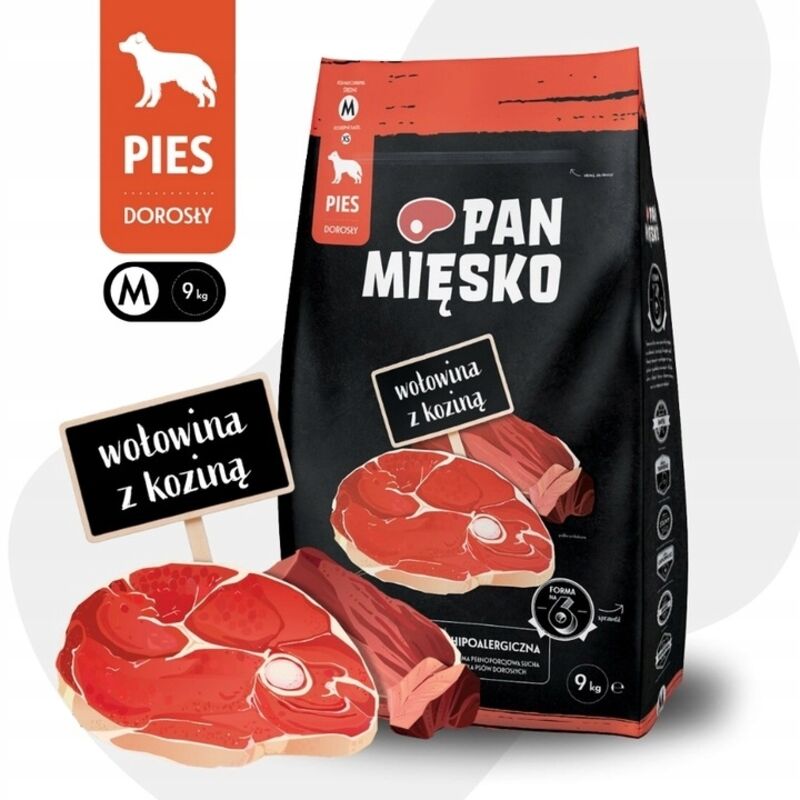 Pienso seco Mr. Meat para carne de res y cabra 9 kg TALLA M