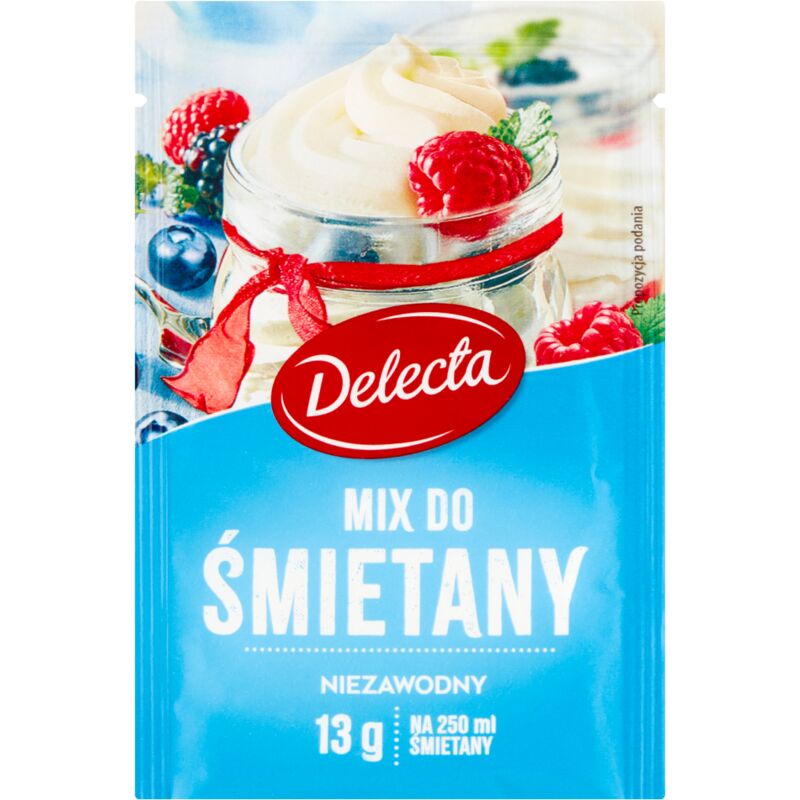 Delecta Cream Mix - Crema espesa, bizcocho perfecto