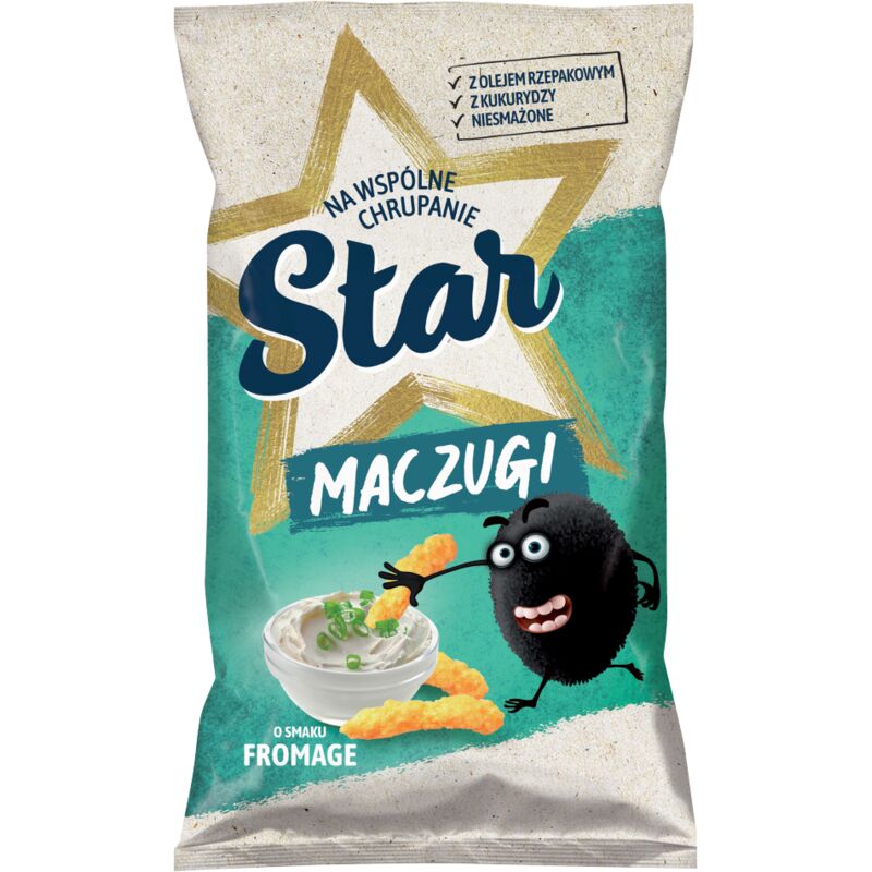 STAR Fromage Corn Crisps - 80 g - ¡Perfectos para una película