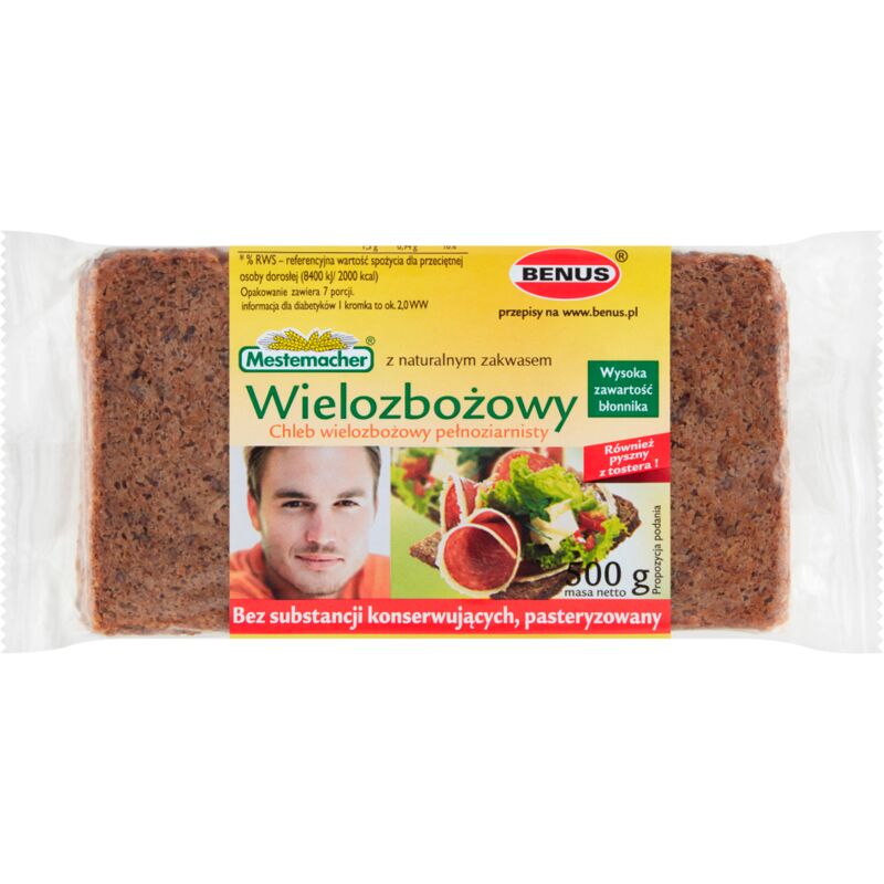 Pan integral multigrano Mestemacher 500 g