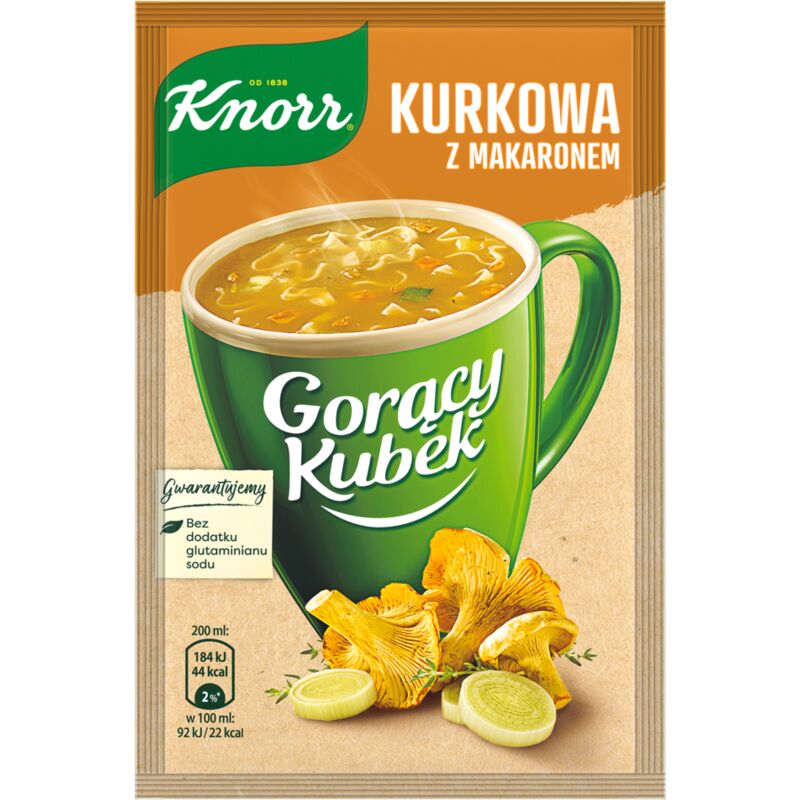 Sopa caliente de rebozuelos con fideos Knorr: una cena rápida y deliciosa