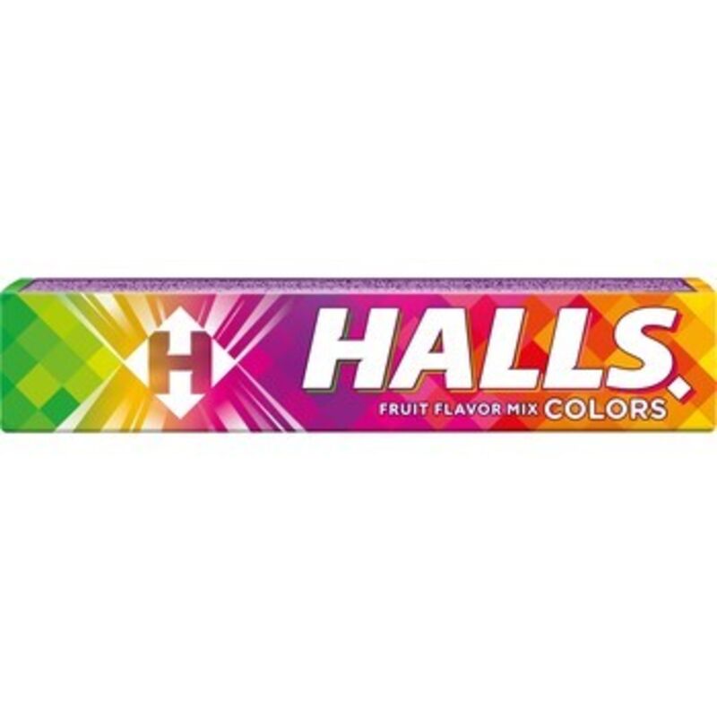 Halls Colors 33.5G - Mezcla de dulces de frutas, caramelos de colores