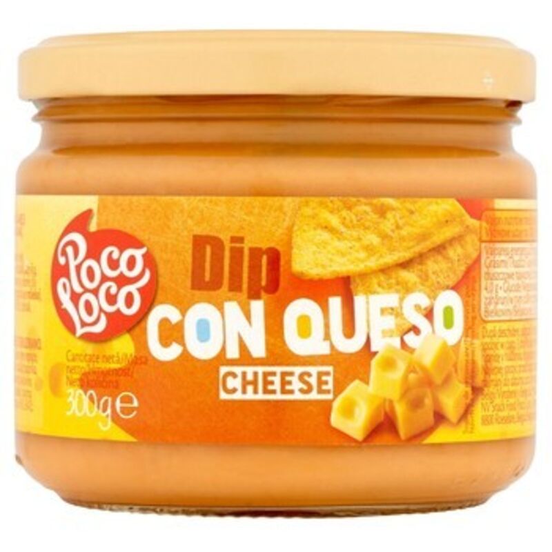 POCO LOCO Queso Salsa de Queso - Dip para Nachos y Fajitas 300g