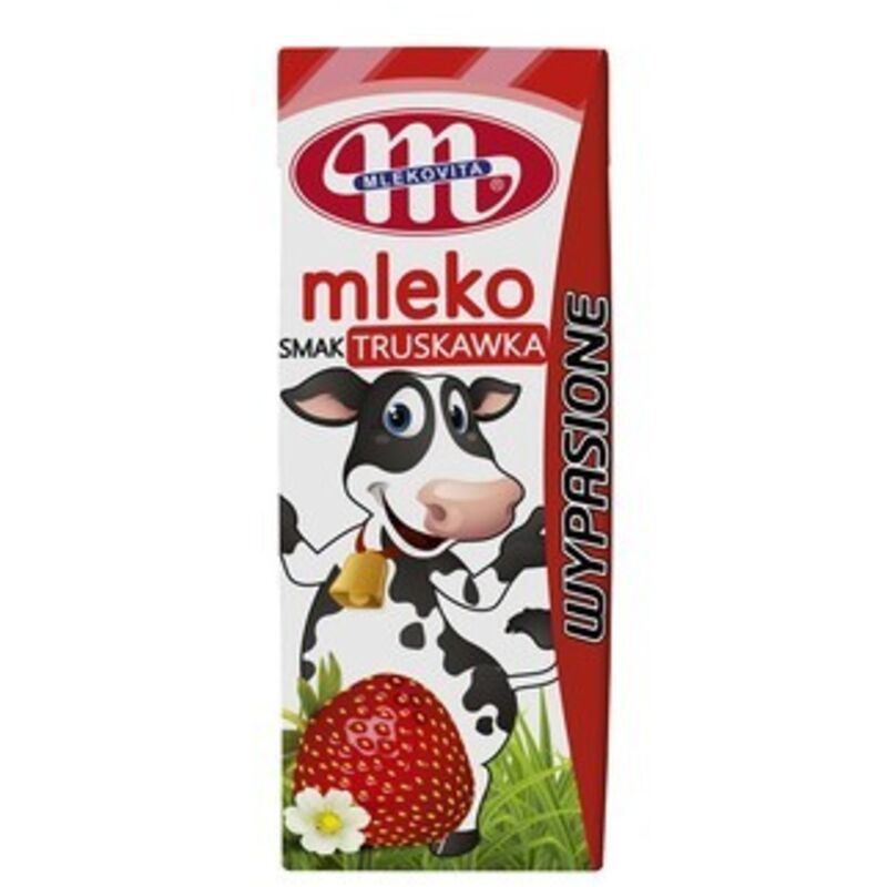 Leche UHT de fresa Mlekovita para niños 200 ml