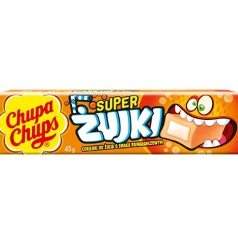 Chupa Chups Super Chews Naranja 45g - Sabor intenso, snack perfecto