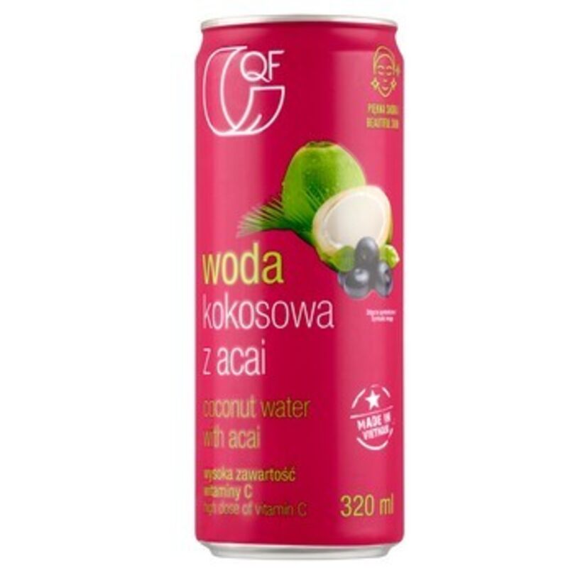 Agua de Coco de Calidad con Açaí y Colágeno - Refresco y Vitalidad