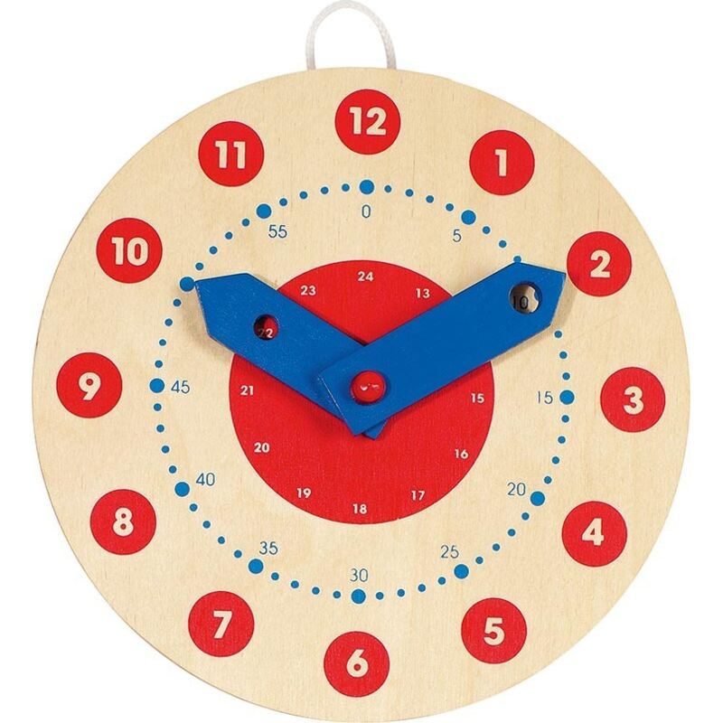 Reloj educativo GOKI: Aprender la hora para niños mayores de 5 años