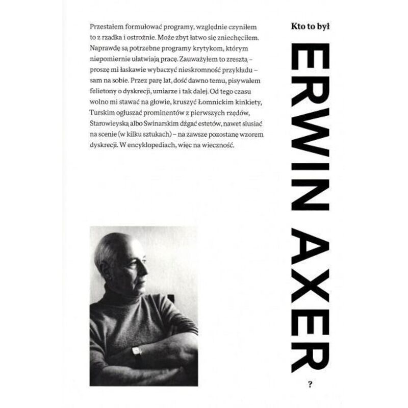 ¿Quién fue Erwin Axer