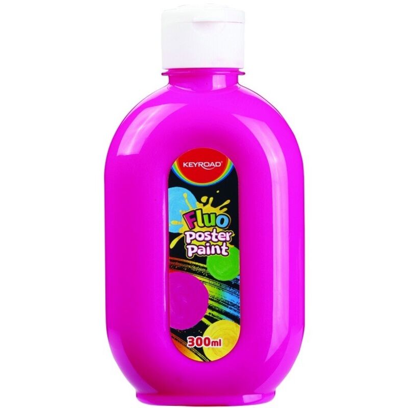 Pintura para póster KEYROAD 300 ml rosa neón fluorescente