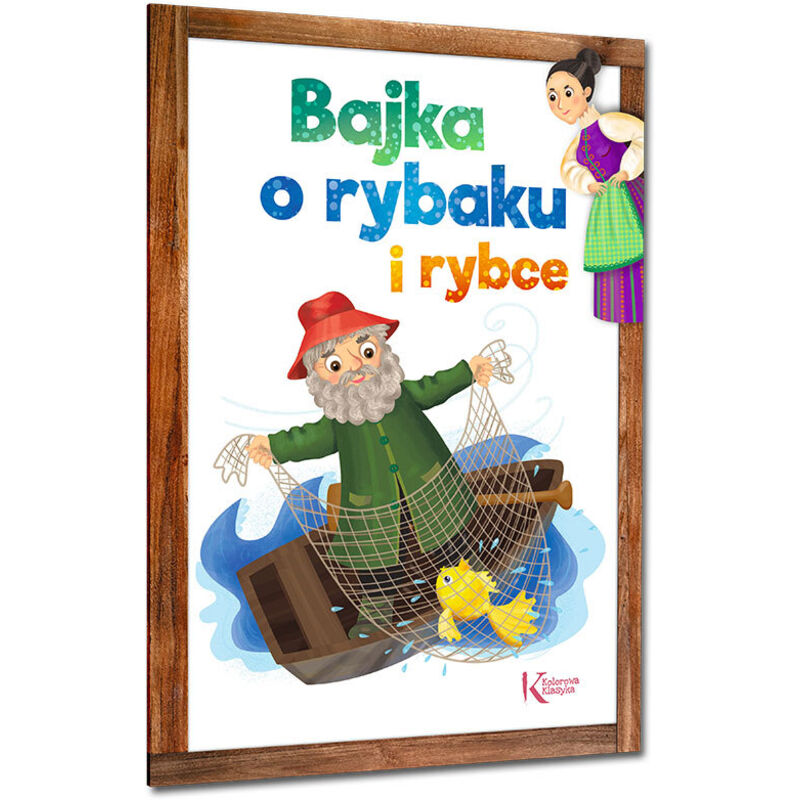 El cuento del pescador y el pez. Un clásico colorido.