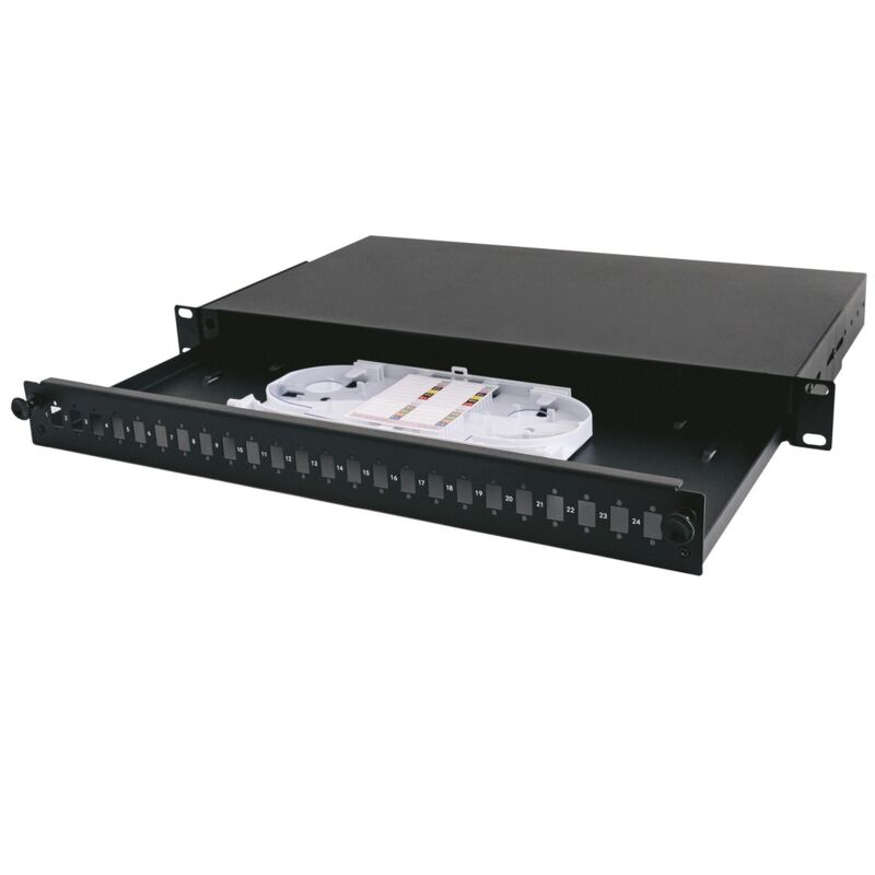 Panel de 19" 1U 24 conectores SC, 1 casete SC-FL-01
