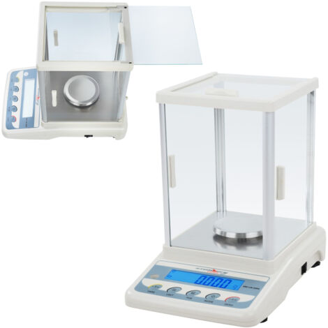 Báscula de precisión con cabina anticorrientes SBS-LW-200A LCD ...