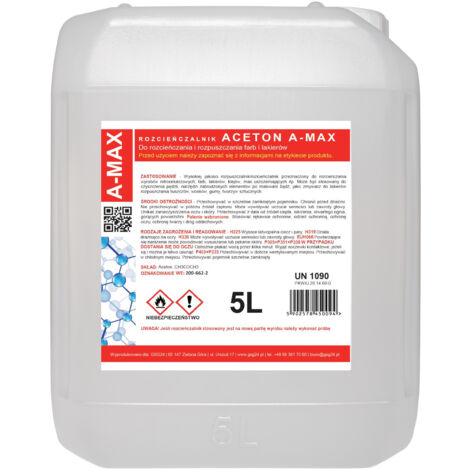 Removedor de disolvente de acetona A-MAX 5L