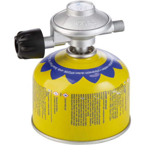 Reductor de gas, regulador de presión de gas para cartuchos de gas 7/16