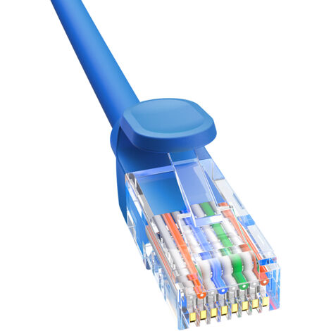 Cable de red Ethernet Cat 6 RJ-45 1000 Mb/s Par trenzado 3 m Azul