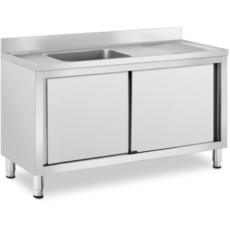 Fregadero gastronómico de piscina de un seno con mueble de puertas ...