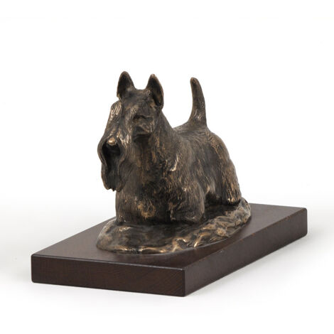 Scottish Terrier, Aberdeen Terrier: estatuilla de perro, figura de ...