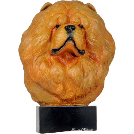 Chow Chow - estatuilla pintada, figura, realizada por un artista, marca ...