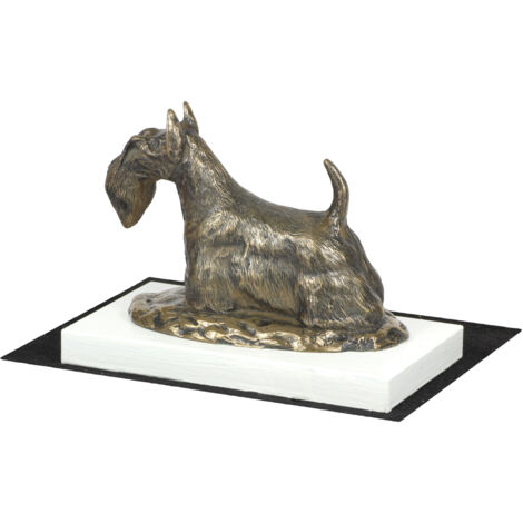 Scottish Terrier, Aberdeen Terrier - estatuilla de perro, figura sobre ...