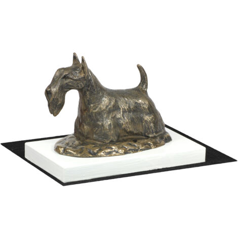 Scottish Terrier, Aberdeen Terrier - estatuilla de perro, figura sobre ...