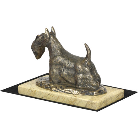 Scottish Terrier, Aberdeen Terrier: estatuilla de perro, figura de ...