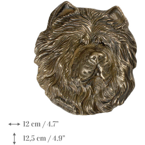 Chow Chow - una placa conmemorativa con un perro, un agradecimiento ...