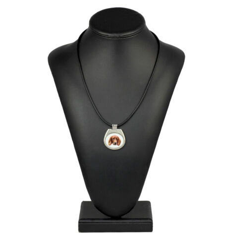 Setter inglés, Laverack: collar con foto e inscripción geométrica de ...