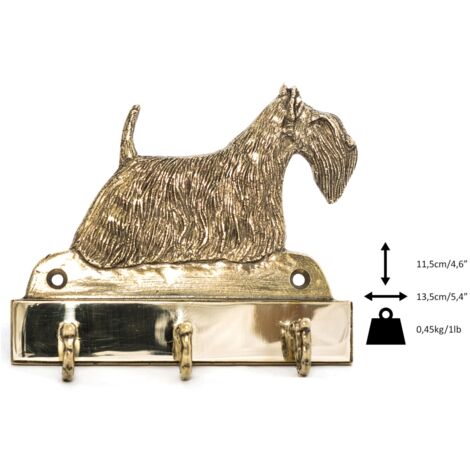 Scottish Terrier, Aberdeen Terrier: colgador de llaves con perro ...