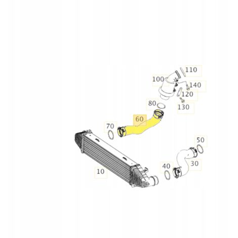 MANGUERA TUBO MERCEDES CLS C/E CLASE 2.2 CDI 2125280882 2125280682 ...
