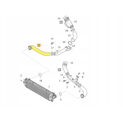 MANGUERA TUBO DE TURBO TUBO DE TURBINA VOLVO XC40 2.0 32224390