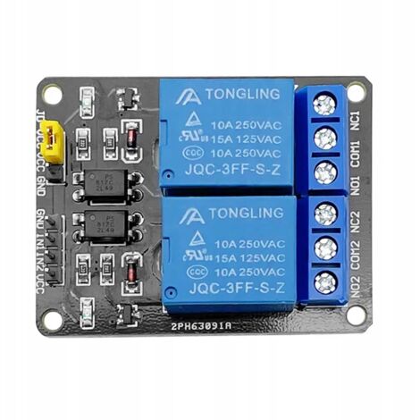 Módulo de relé Arduino Rosfix de 2 canales 5v