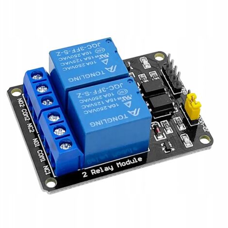Módulo de relé Arduino Rosfix de 2 canales 5v