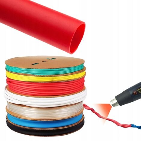 Tubo termorretráctil Rosfix Rojo 18mm 1m