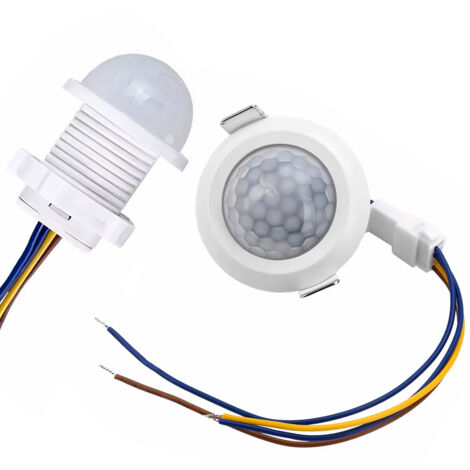 Sensor de movimiento PIR 230V 20mm 90s