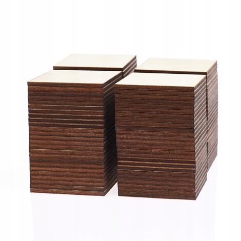 CUADRADOS DE MADERA 15x15cm CUADRADOS DE MADERA CONTRACHAPADA 10uds