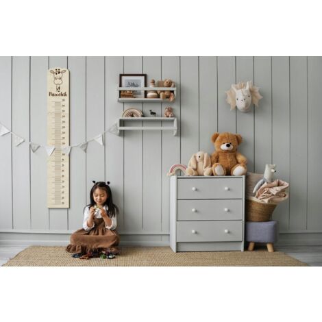 Regla de altura de madera para niños. Regla para medir altura con NOMBRE