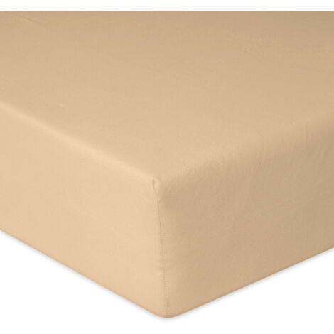 Sábana jersey PREMIUM con goma 130x190, 140x200x20 beige oscuro16 MATEX