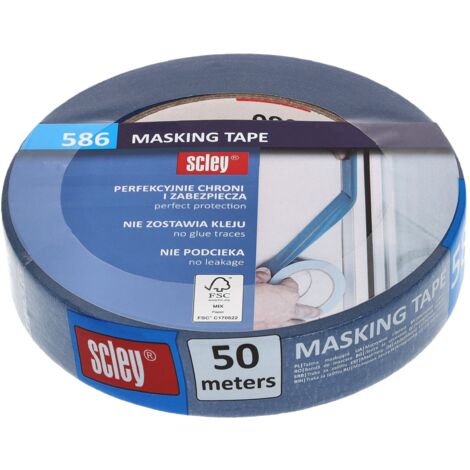 Cinta para pintar Scley azul, serie 586 (25 mm x 50 m)